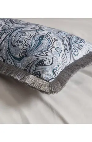 Ted Baker London Paisley Velvet Accent Pillow - Blue