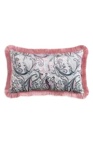 Ted Baker London Paisley Velvet Accent Pillow - Mauve