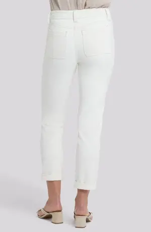 NYDJ Margot Utility Girlfriend Jeans - Vintage White