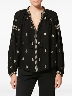 Isabel Marant Étoile Rodis Silk Blouse - Black