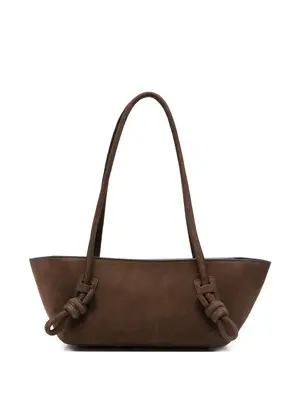 Hereu Fleca Leather Shoulder Bag - Brown