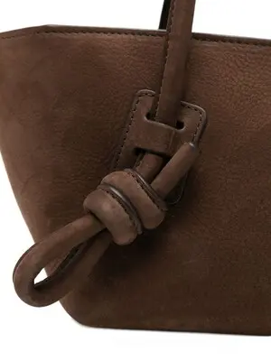 Hereu Fleca Leather Shoulder Bag - Brown