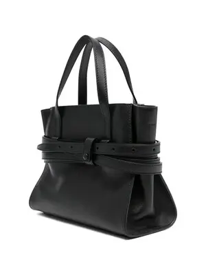 Moschino Small Leather Handbag - Black