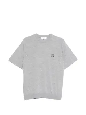 Maison Kitsuné Fox Head Wool Jumper - Grey