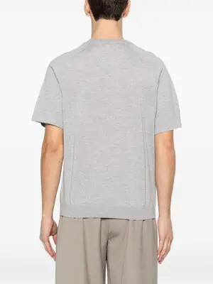 Maison Kitsuné Fox Head Wool Jumper - Grey