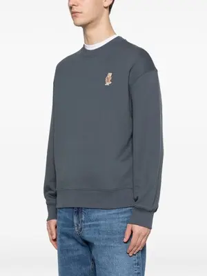 Maison Kitsuné Dressed Fox Cotton Sweatshirt - Blue