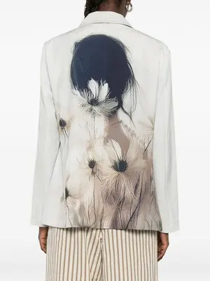 SISSIOTTOSTYLE Printed Single-breasted Blazer