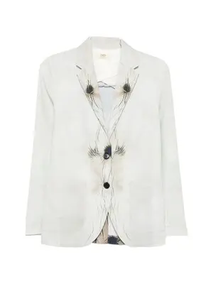 SISSIOTTOSTYLE Printed Single-breasted Blazer Jacket