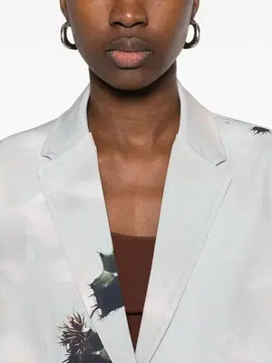 SISSIOTTOSTYLE Printed Single-breasted Blazer Jacket