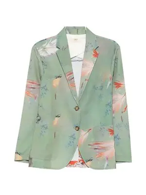 SISSIOTTOSTYLE Printed Single-breasted Blazer