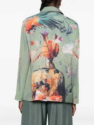 SISSIOTTOSTYLE Printed Single-breasted Blazer