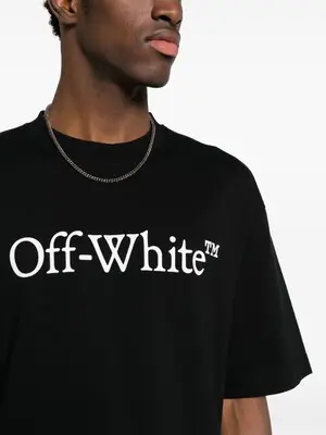 Off White Big Bookish Cotton T-shirt