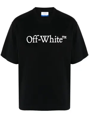 Off-White Big Bookish Cotton T-shirt - Black