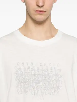MAISON MARGIELA Logo Cotton T-shirt - White