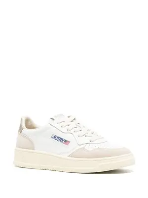 AUTRY Medialist Low Leather Sneakers - Gold