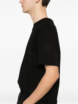 Canada Goose Logo Cotton T-shirt - Black