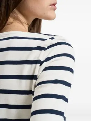 SEMICOUTURE Carmelita Striped Cotton Sweater