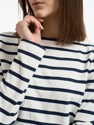 SEMICOUTURE Carmelita Striped Cotton Sweater