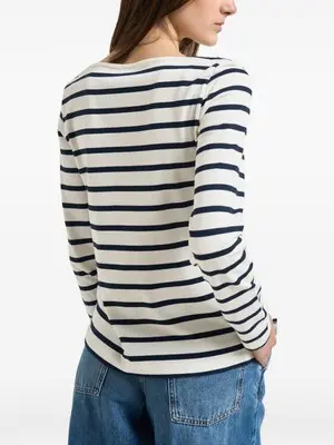 SEMICOUTURE Carmelita Striped Cotton Sweater
