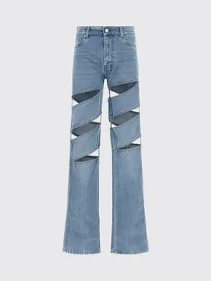 Coperni Spiral Cutout Denim Jeans - Blue