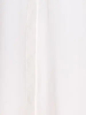 Pinko Two Tone Cotton Poplin And Crepe Shirt - White