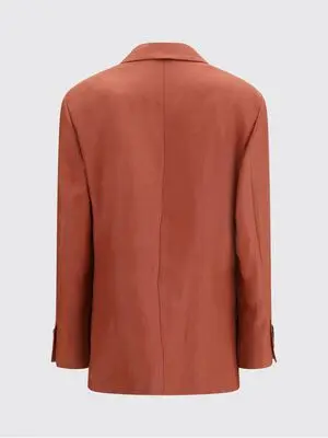 Brunello Cucinelli Linen Single-breasted Blazer - Orange