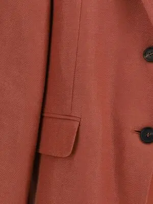 Brunello Cucinelli Linen Single-breasted Blazer - Orange