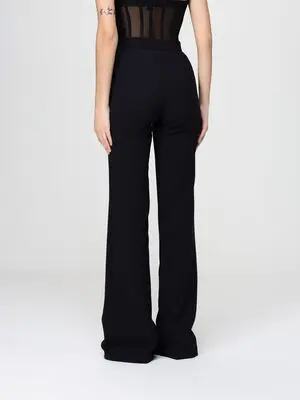 Elisabetta Franchi High-waisted Crêpe Trousers - Black