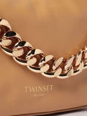 TWINSET Chain Shoulder Bag - Milk