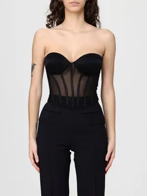 Elisabetta Franchi Corset Top - Black