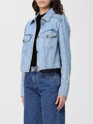 Balmain Cropped Denim Jacket