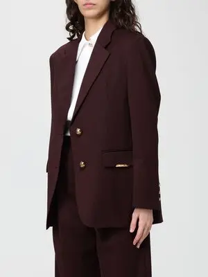 Elisabetta Franchi Virgin Wool Blend Single-breasted Blazer - Brown