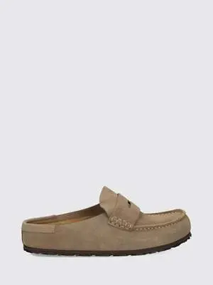 BIRKENSTOCK Naples Sabot In Suede - Grey