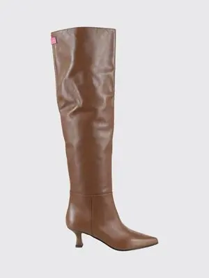 3JUIN Bea Leather Over-the-knee Boots - Coffee