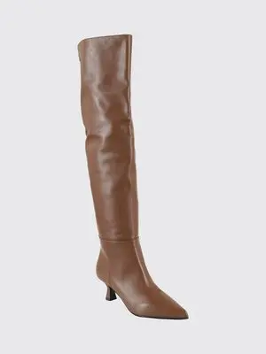 3JUIN Bea Leather Over-the-knee Boots - Coffee