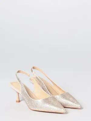 TWENTY FOURHAITCH Pointed Toe Slingback Pumps - Champagne