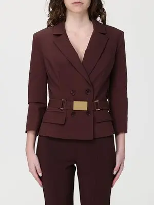 Elisabetta Franchi Belted Jacket - Brown