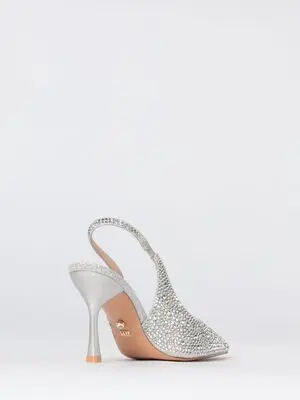 TWENTY FOURHAITCH Pointed Toe Slingback Pumps - Silver