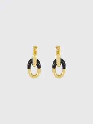 Rabanne Xl Link Two-tone Enamelled Aluminum Earrings