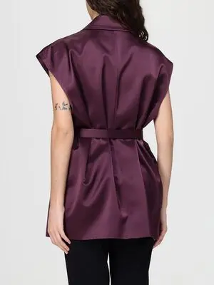Pinko Belted Blazer - Burgundy