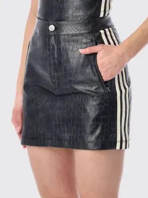 ADIDAS ORIGINALS Crocodile Print Faux Leather Mini Skirt