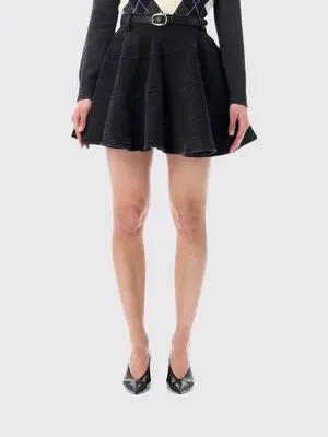 SELF-PORTRAIT Belted A-line Skirt