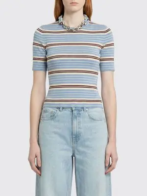Rabanne Striped Knit Top - Blue