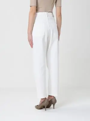 Brunello Cucinelli Stretch Denim Tapered Jeans - White