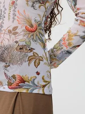 Etro Paisley Knit Top - White