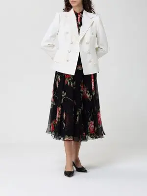 Dolce & Gabbana Floral Print Silk Blouse