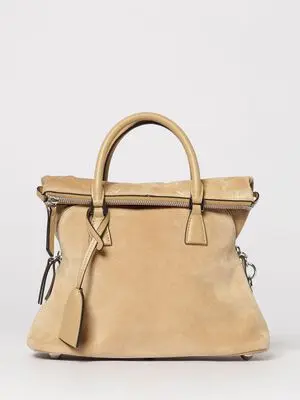 MAISON MARGIELA 5ac Soft Suede Bag - Beige
