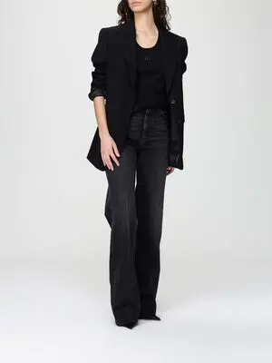 Dolce & Gabbana Palazzo Jeans In Cotton Denim - Black