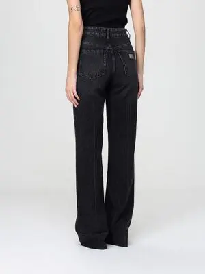 Dolce & Gabbana Palazzo Jeans In Cotton Denim - Black