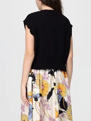 Marni Cotton Distressed Effect Vest - Black